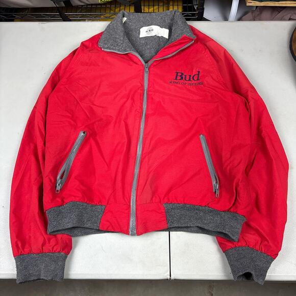 Budweiser | Jackets & Coats | Vintage 9s Budweiser Bomber Jacket | Poshmark